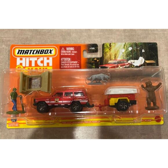 Match | Toys | New 224 Matchbox Hitch Haul 988 Jeep Wagoneer Trailer ...